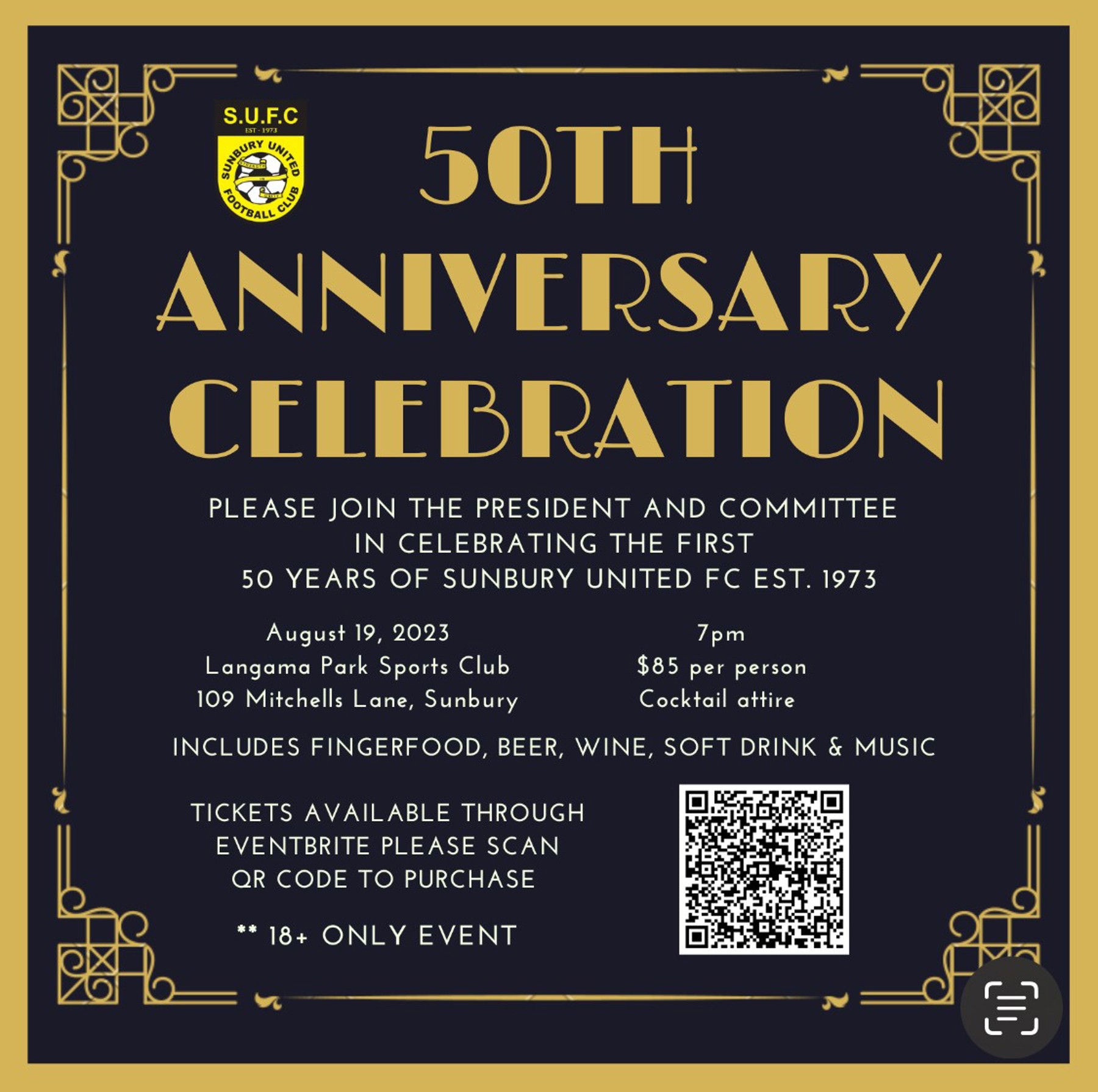 SUFC 50th Year Celebrations - Sunbury United Football Club - Northwest ...
